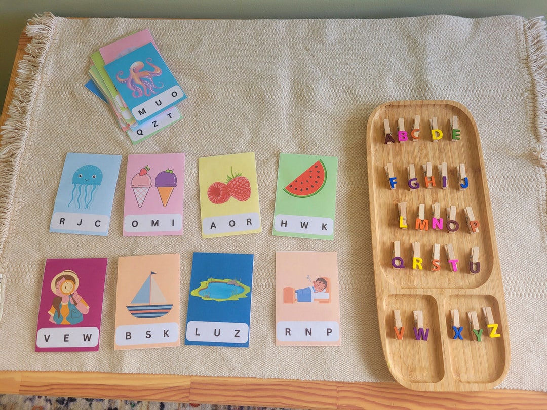 Phonics Cards, Summer Clip Cards, Summer Phonics Cards, Toddler ...