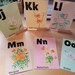 Flower Alphabet Cards, Watercolor Flower Cards, Toddler Activity ...
