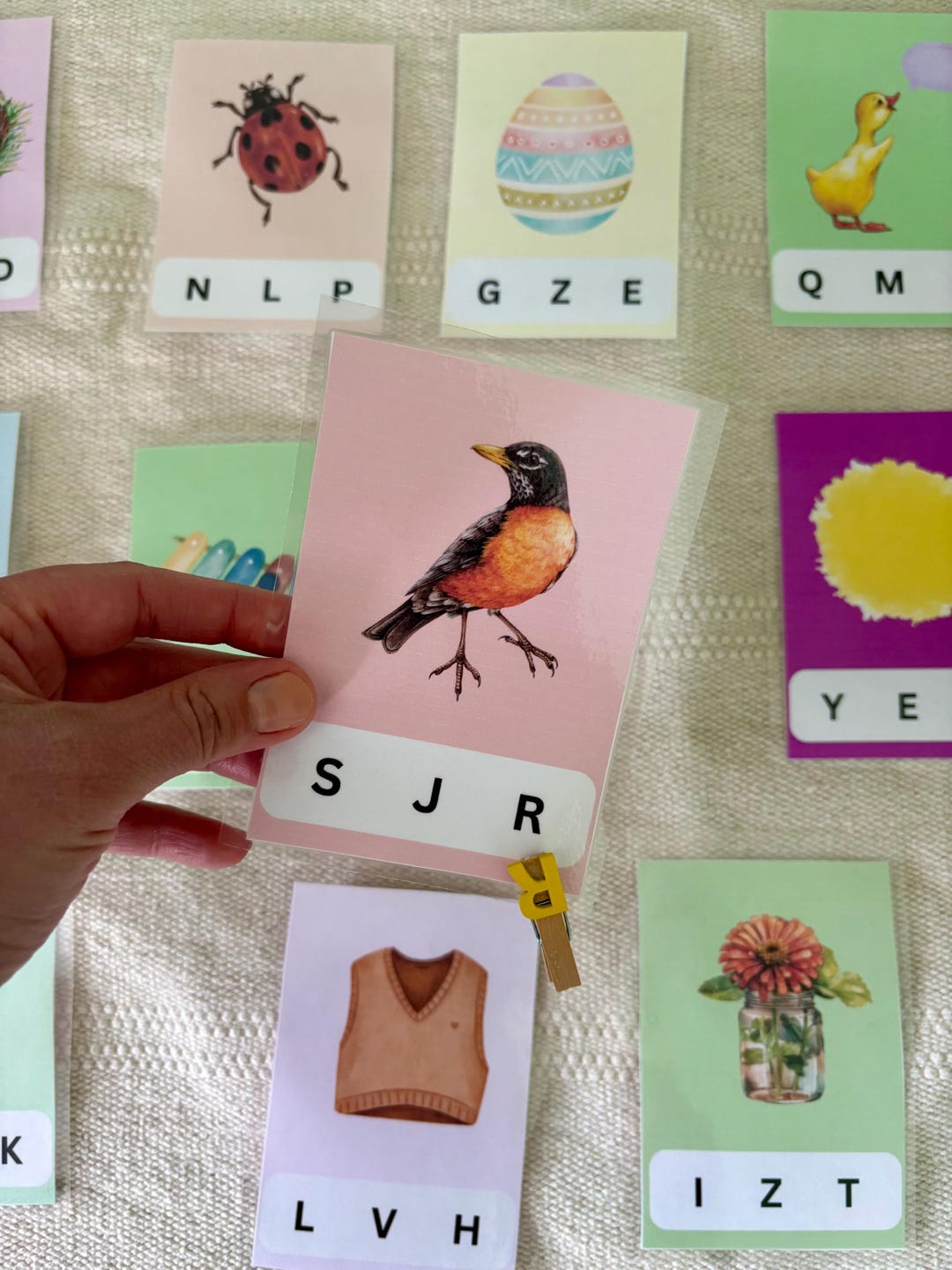 Alphabet Phonics Cards, Spring Clip Cards, Spring Phonics Cards ...