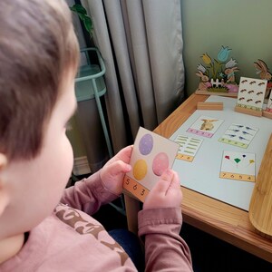 Spring Counting Clip Cards, Math Flash Cards, Numbers 1-12, Montessori ...