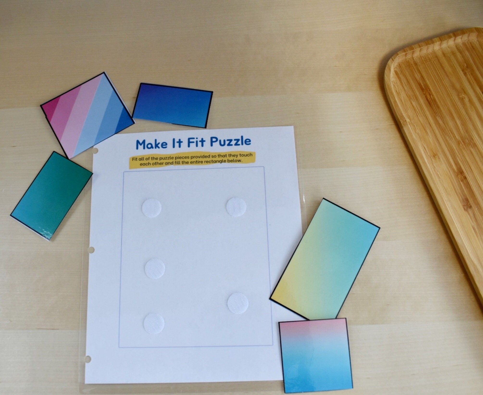 Printable Preschool Math Make It Fit Puzzle Game Activities - Etsy