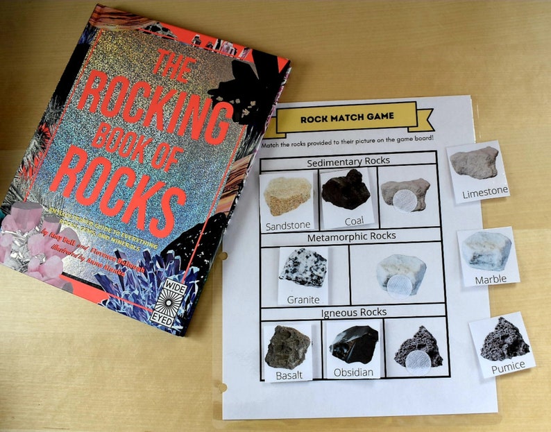 Printable Rock Match Game, Busy Book Page, Activities for Preschoolers ...