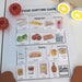 Printable Busy Book Page, Food Sorting Game, Montessori Inspired ...