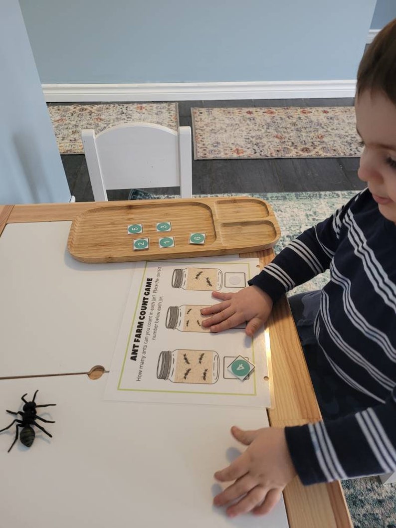 Ant Farm Count Game, Mathematics Worksheet, Home Learning, Homeschool ...