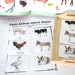 Farm Animal Matching Worksheet, Preschool Printable, Activities for ...