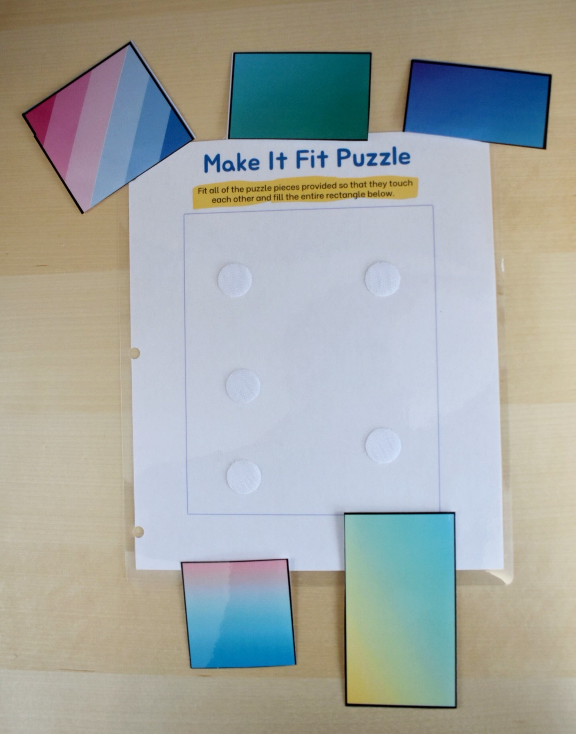 Printable Preschool Math Make It Fit Puzzle Game Activities - Etsy