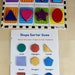 Printable Shapes Matching Game, Preschool Math Worksheet, Activities ...