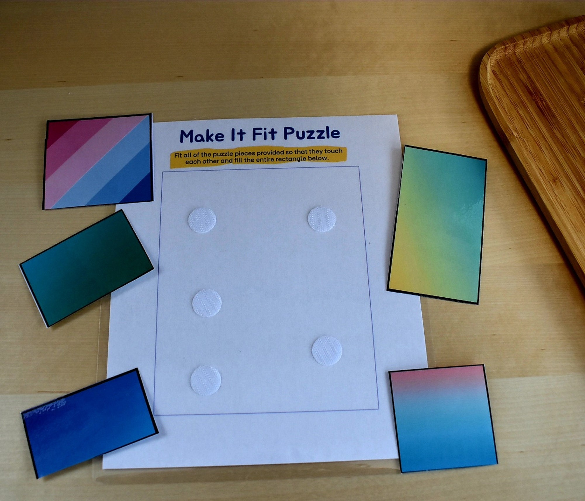 Printable Preschool Math Make It Fit Puzzle Game Activities - Etsy