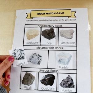 Printable Rock Match Game, Busy Book Page, Activities for Preschoolers ...
