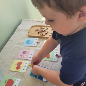 Phonics Cards, Summer Clip Cards, Summer Phonics Cards, Toddler ...