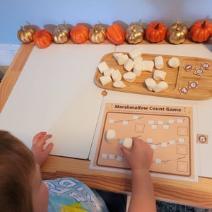 Marshmallow Counting Game, Math Worksheet, Counting Activity ...