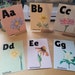 Flower Alphabet Cards, Watercolor Flower Cards, Toddler Activity ...