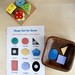 Printable Shapes Matching Game, Preschool Math Worksheet, Activities ...