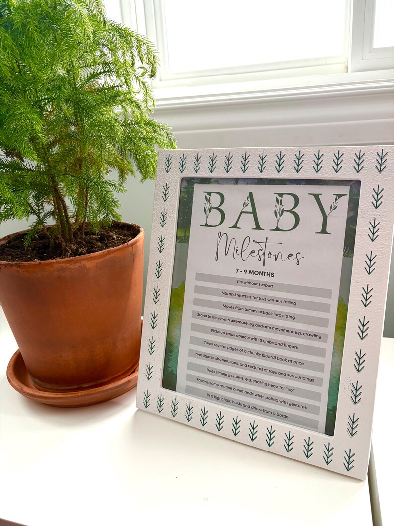 Mountain Theme Baby Milestones Printable: Birth to 12 Months (PDF) - Etsy