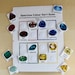 Printable Gemstone Colour Sorting Game, Preschool Busy Book Page ...
