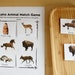 Plains Animal Matching Game, Activities for Preschoolers, Montessori ...