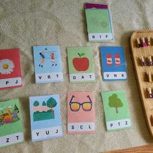 Phonics Cards, Summer Clip Cards, Summer Phonics Cards, Toddler ...