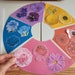 Printable Flower Color Wheel Matching Game, Floral Color Wheel ...