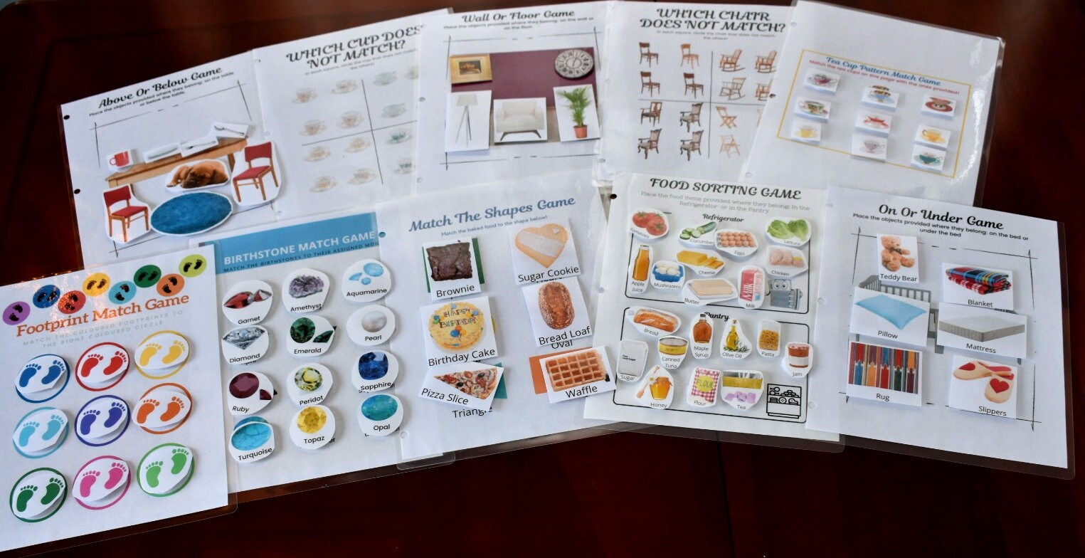 Printable Montessori-inspired Preschool Educational Worksheet Bundle ...