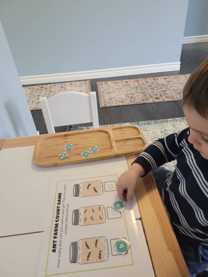 Ant Farm Count Game, Mathematics Worksheet, Home Learning, Homeschool ...