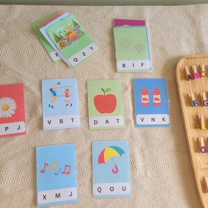 Phonics Cards, Summer Clip Cards, Summer Phonics Cards, Toddler ...