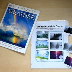 Preschool Weather Match Game, Printable Worksheet, Activities for ...