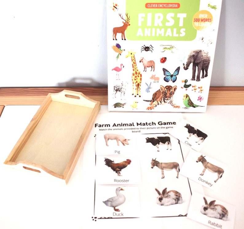 Farm Animal Matching Worksheet, Preschool Printable, Activities for ...