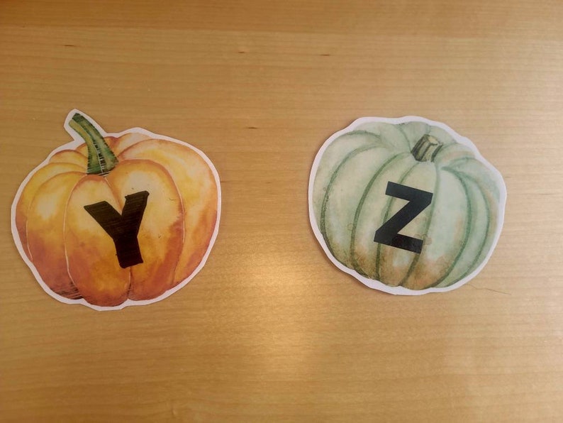 Pumpkin Alphabet Matching Cards, Printable Cards, Homeschool Resources ...