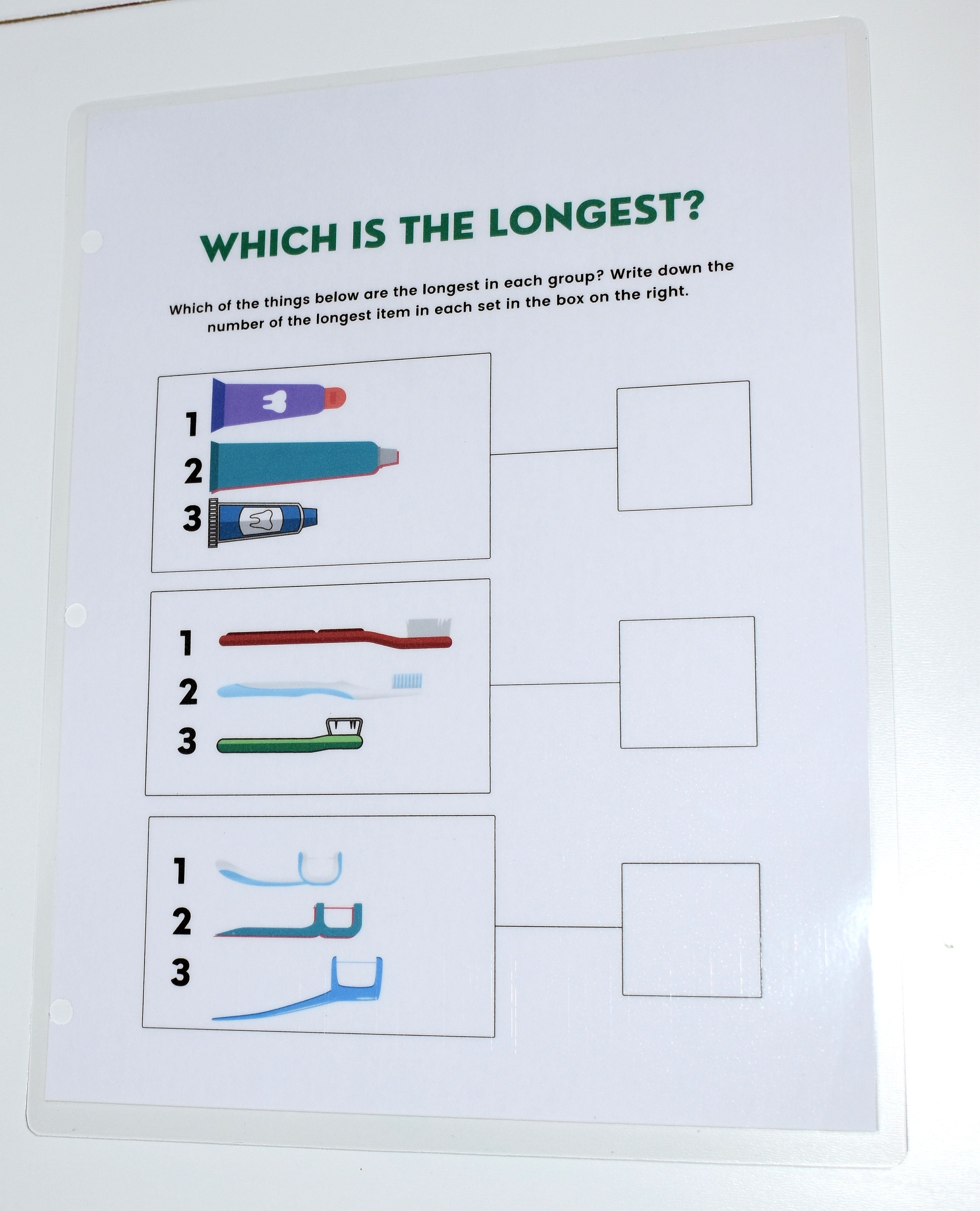 Printable Science and Math Preschool Educational Worksheet Bundle ...