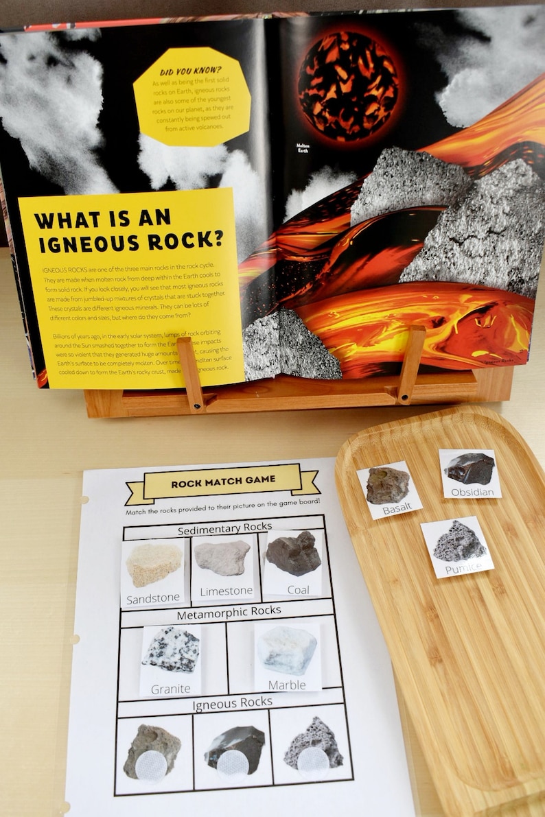 Printable Rock Match Game, Busy Book Page, Activities for Preschoolers ...