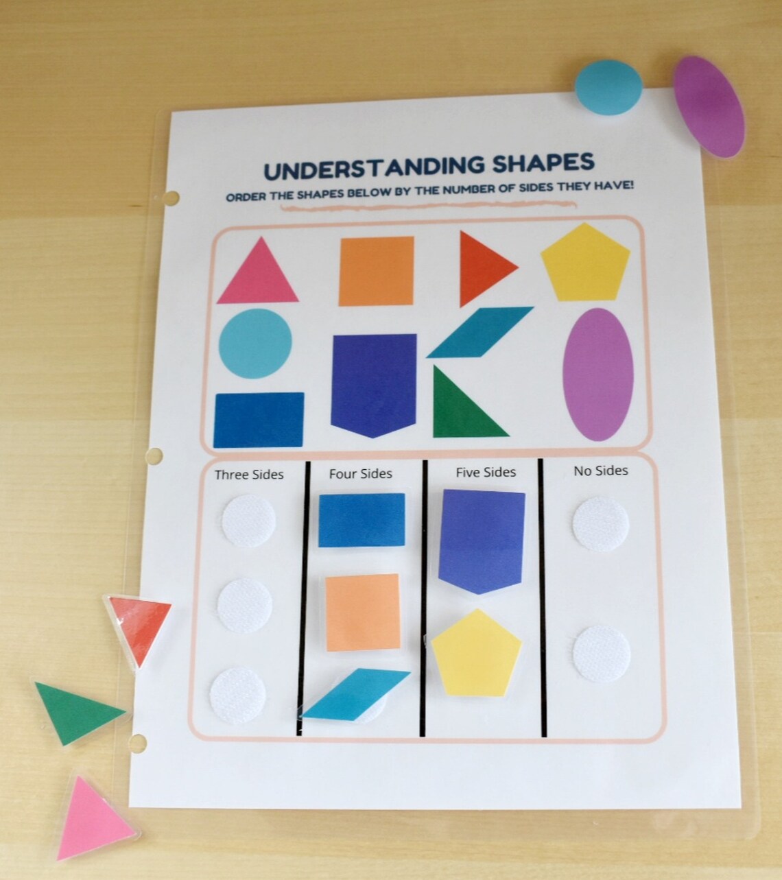 Printable Preschool Shapes Ordering Learning Binder Page, Montessori ...