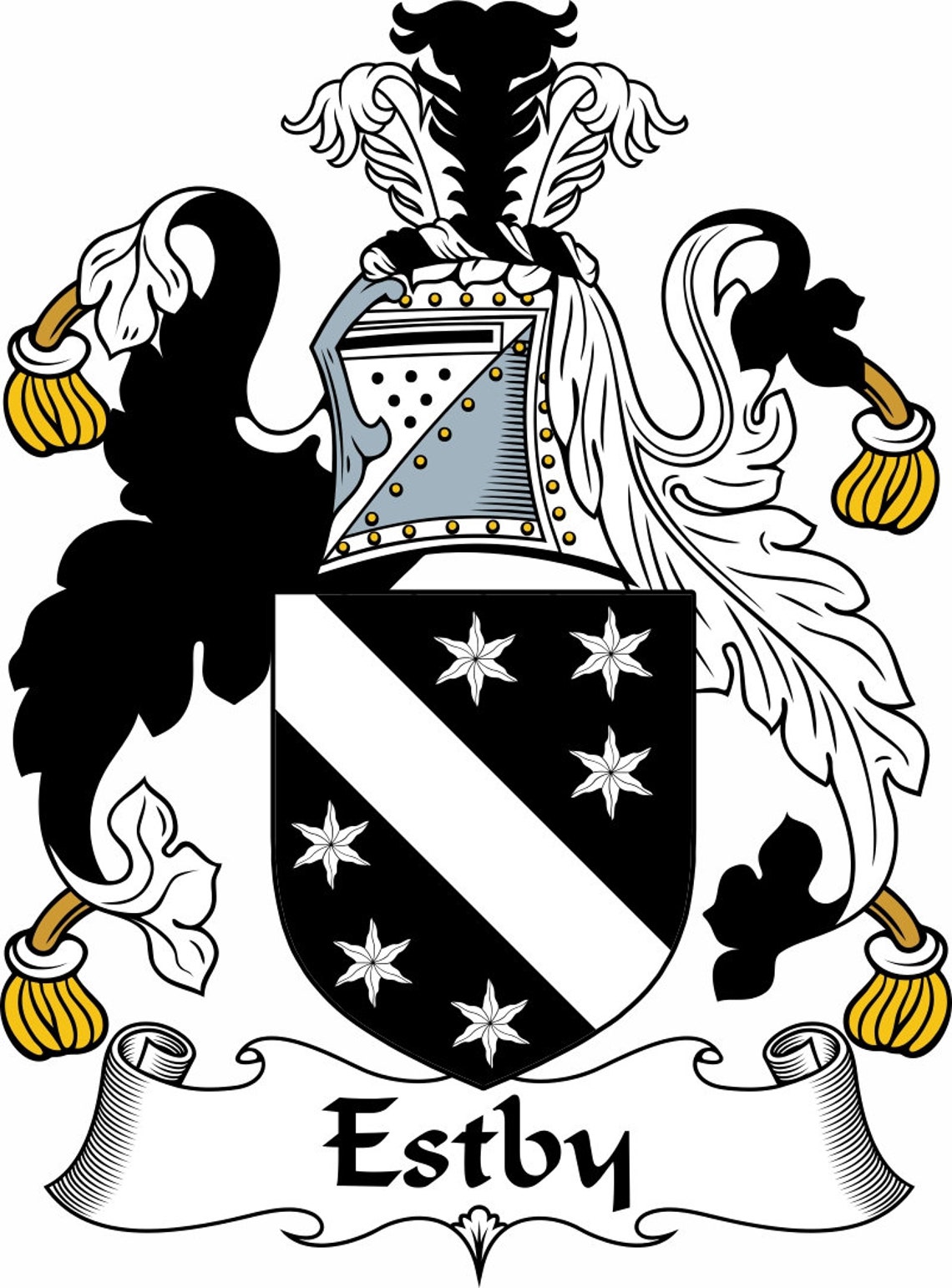 Your Very Own Family Crest Heraldic Coat of Arms Flag Banner or Wall ...