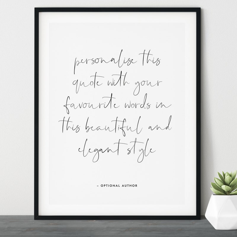 Custom Quote Print - Etsy