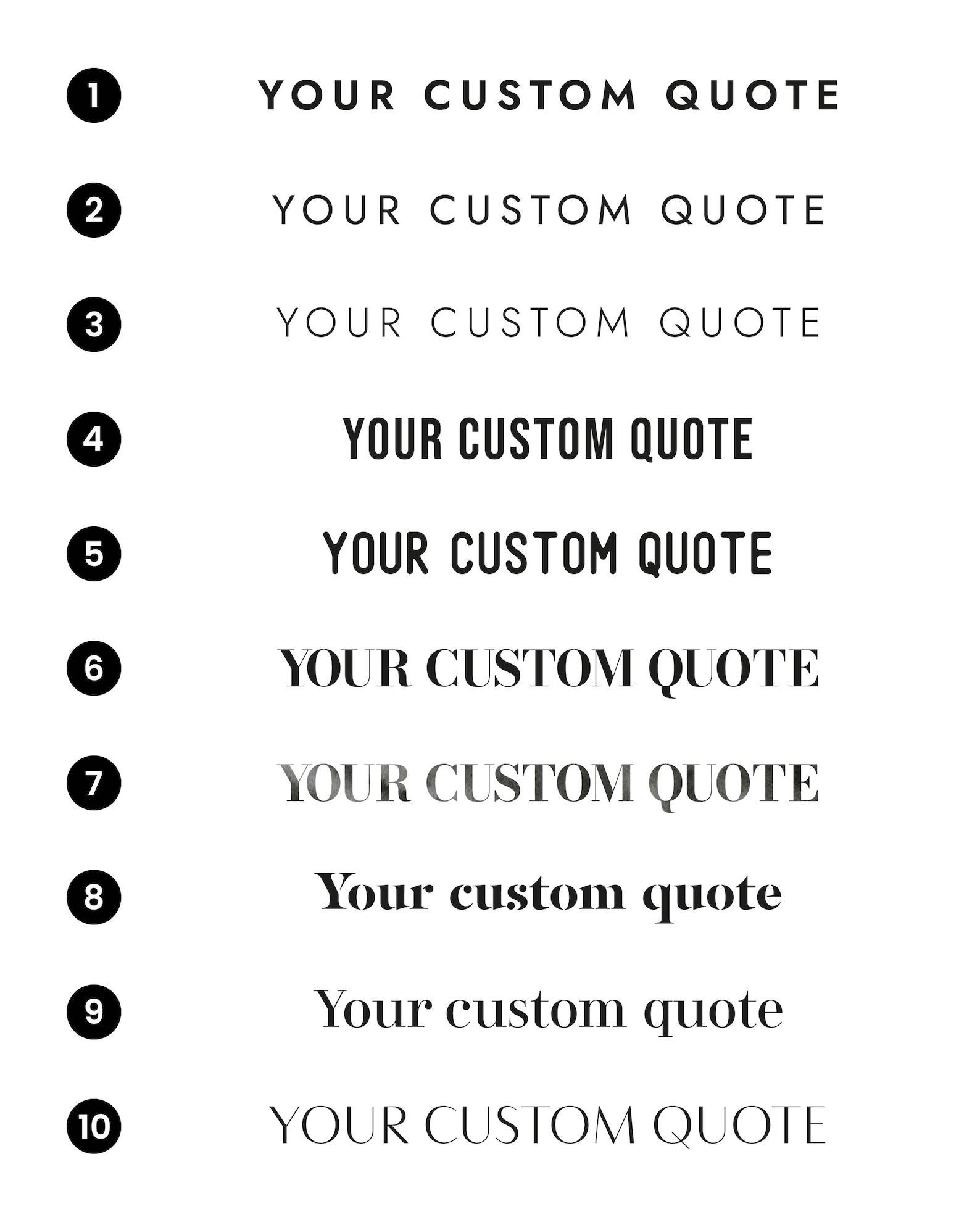 Custom Quote Print Custom Text Print Custom Quote Quote | Etsy UK