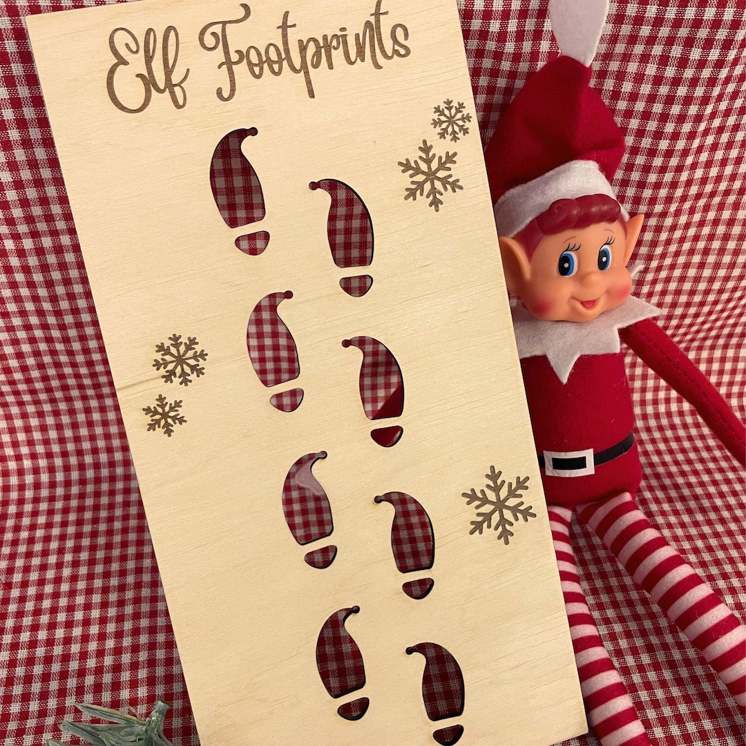 Naughty Elf Footprints, Elf Footprints, Christmas Eve Traditions, Elf ...