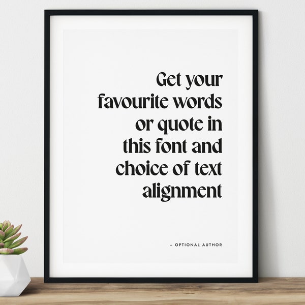 Custom Quote Print - Etsy