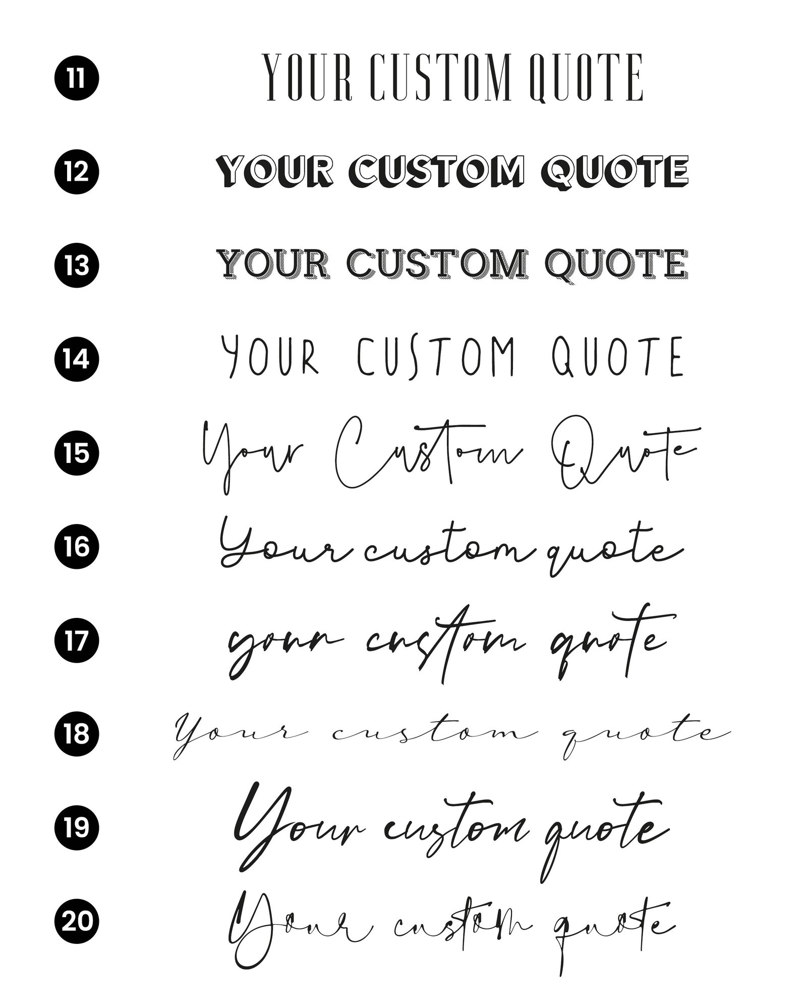 Custom Quote Print Custom Text Print Custom Quote Quote | Etsy UK