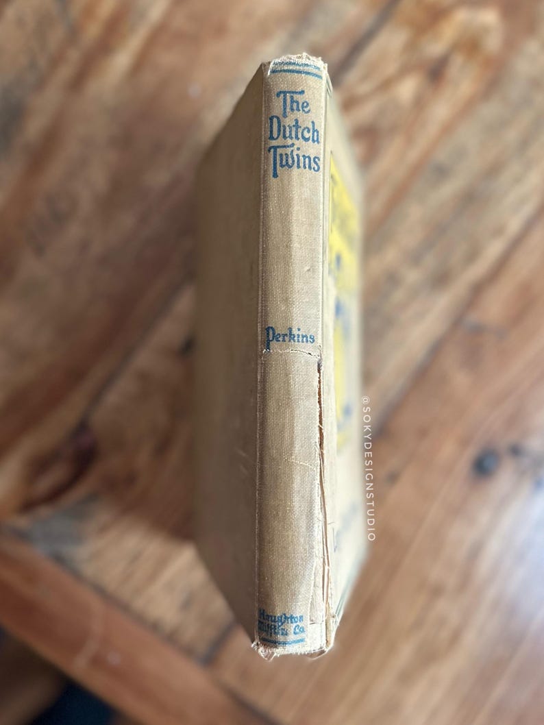 Antique 'the Dutch Twins' Book: 1929 Christmas Inscription, Children's ...