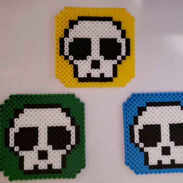 Perler Bead Skull - Etsy
