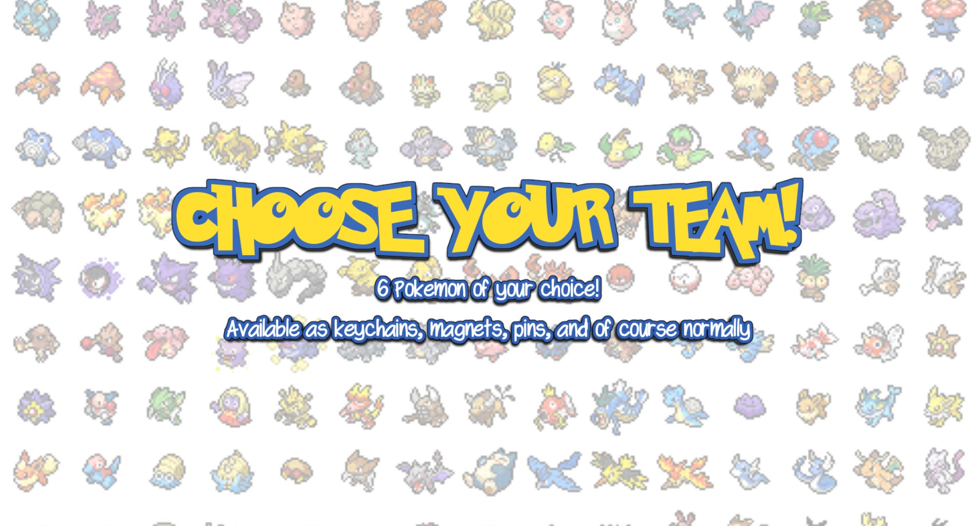 Custom Pokemon Team of 6! (perler Beads/pokemon Sprites) - Etsy