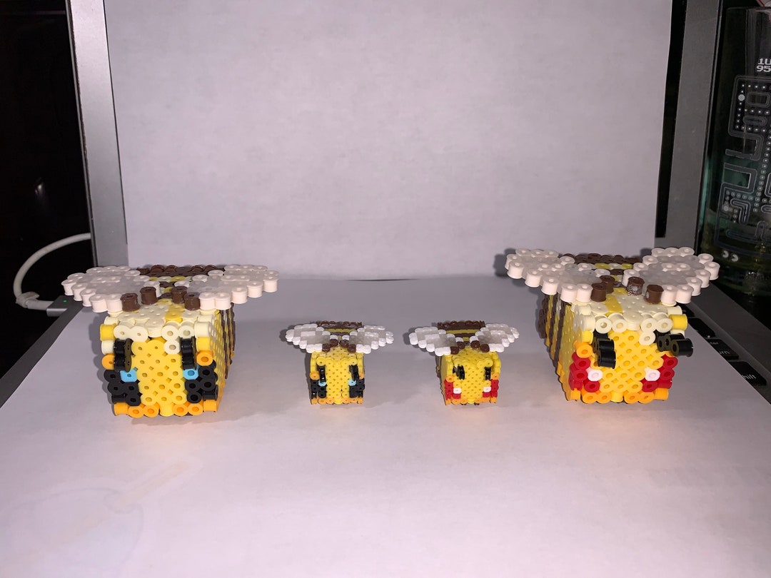 3D Minecraft Bees Perler Beads - Made to Order (read Description) - Etsy