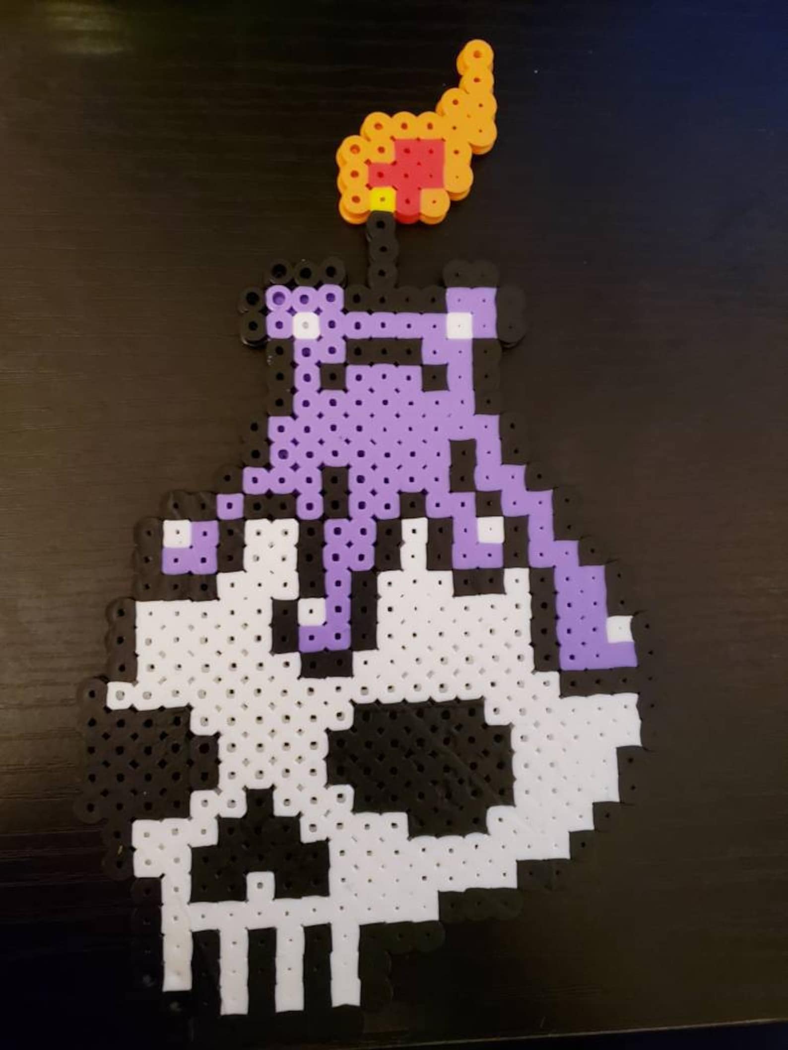 Halloween Candle Skull Perler Beads - Etsy