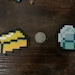 Minecraft Ores/ingots Perler Beads/ Minecraft Diamonds/ Minecraft ...