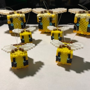 3D Minecraft Bees Perler Beads - Made to Order (read Description) - Etsy