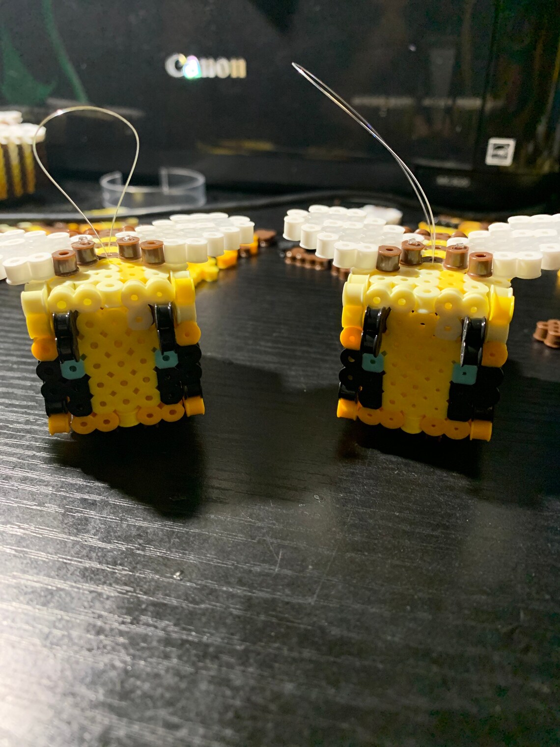 3D Minecraft Bees Perler Beads Made to Order read - Etsy