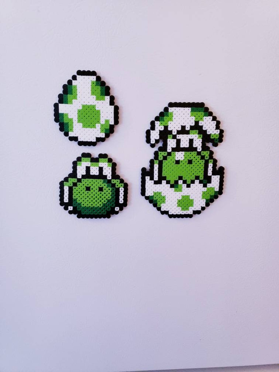 Yoshi Perler Beads/ Yoshi 8-bit/ Yoshi Egg/ Yoshi Face/ Yoshi | Etsy