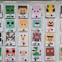 3D Perler Bead Pattern Kawaii Sweet Donut Character - Etsy