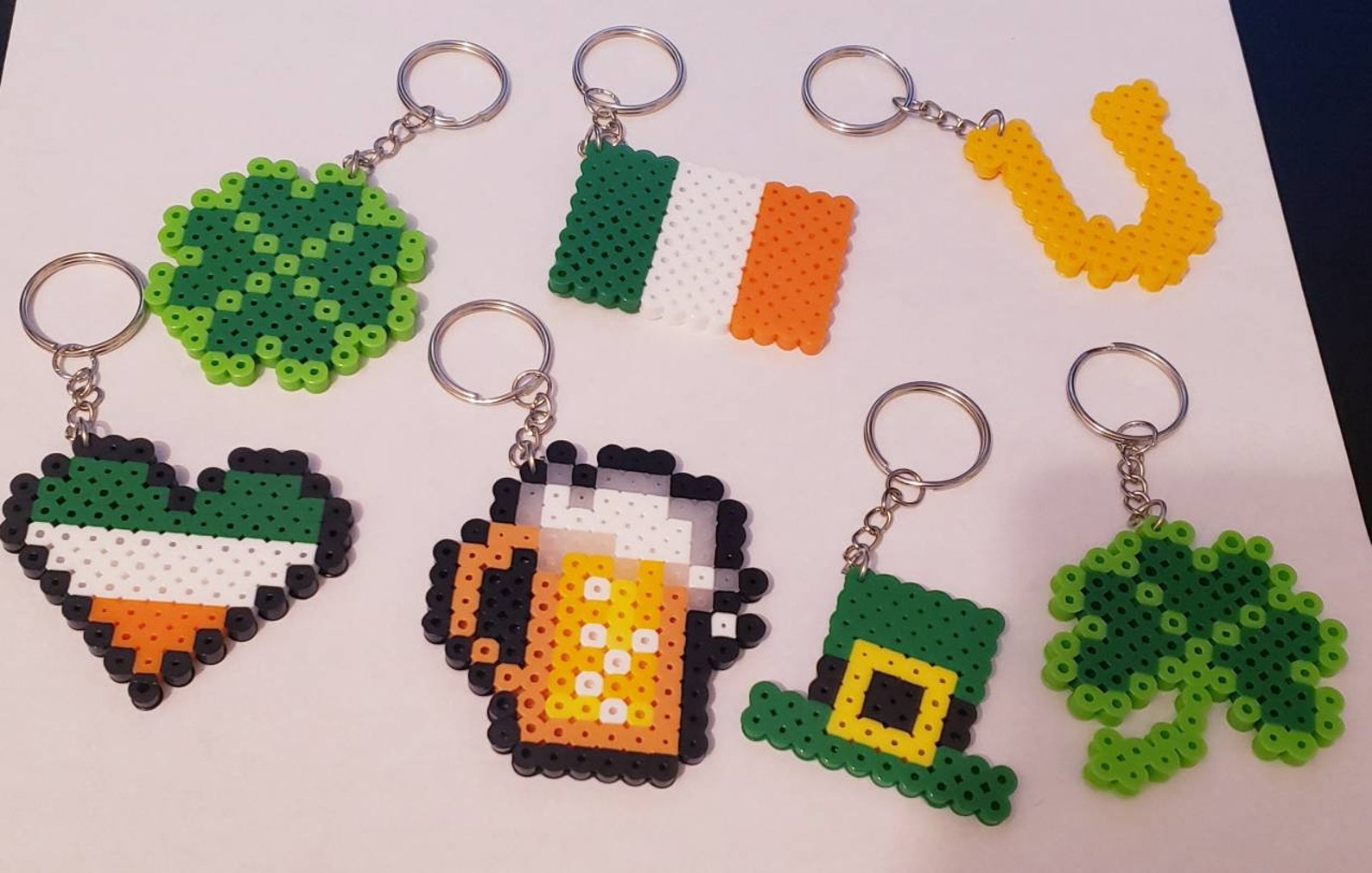 St Patricks Day Perler Beads/ Shamrocks/ Beer/ Irish Flag/ - Etsy