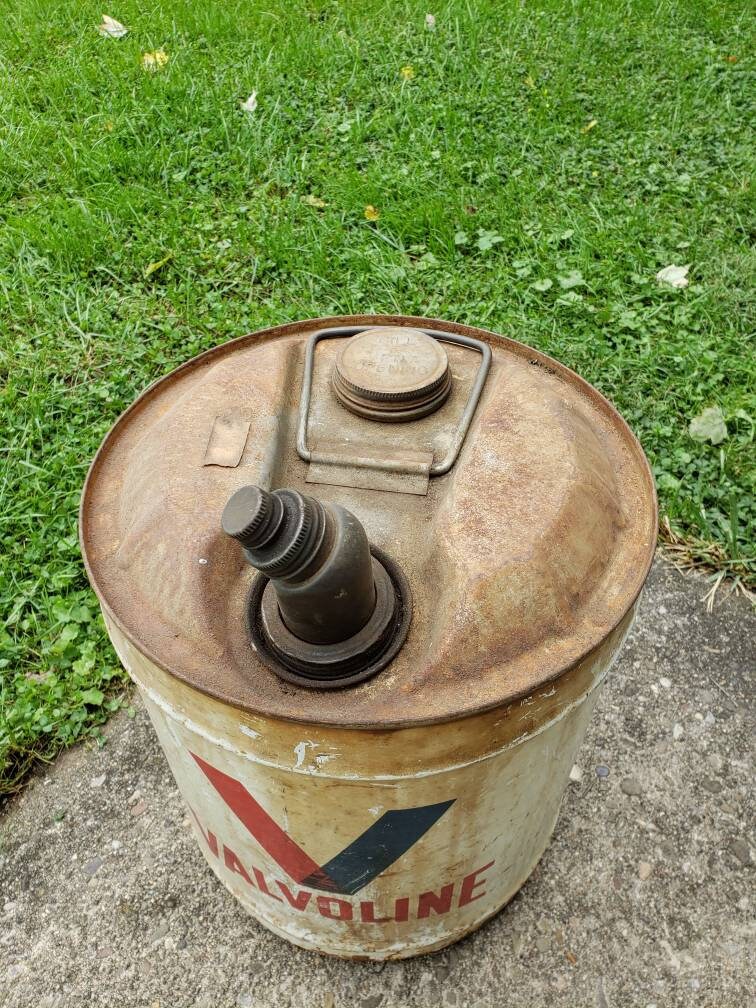 Vintage Valvoline 5 Gallon Oil Can - Etsy