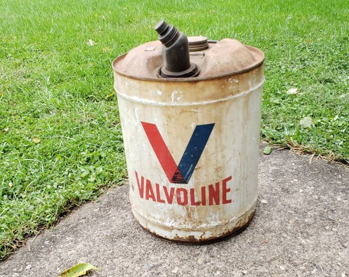 Vintage Valvoline 5 Gallon Oil Can - Etsy